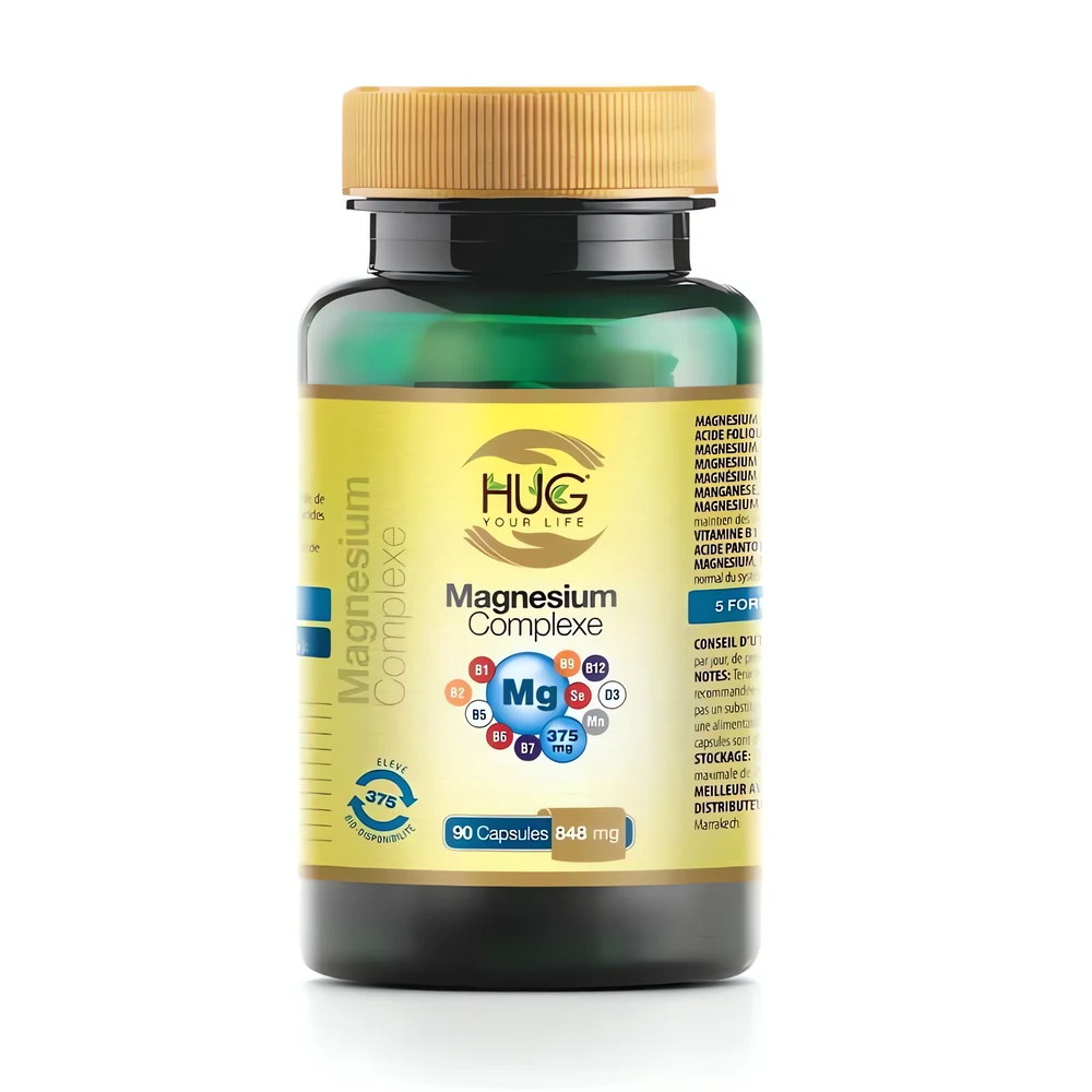 Magnesium Chélate5 90 cps Hug Your Life | Équilibre