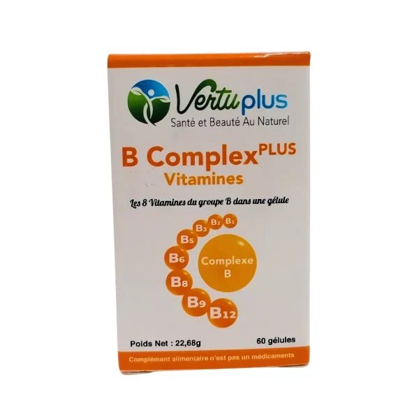 Complexe B + Vitamines 60Gél Vertuplus énergie Maroc