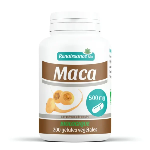 Maca 500 mg 200 gélules GPH – Libido & vitalité
